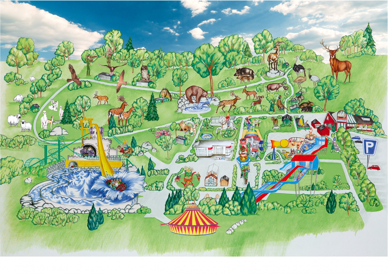 Attractions / Fun for young and old / Wild- & Freizeitpark Klotten